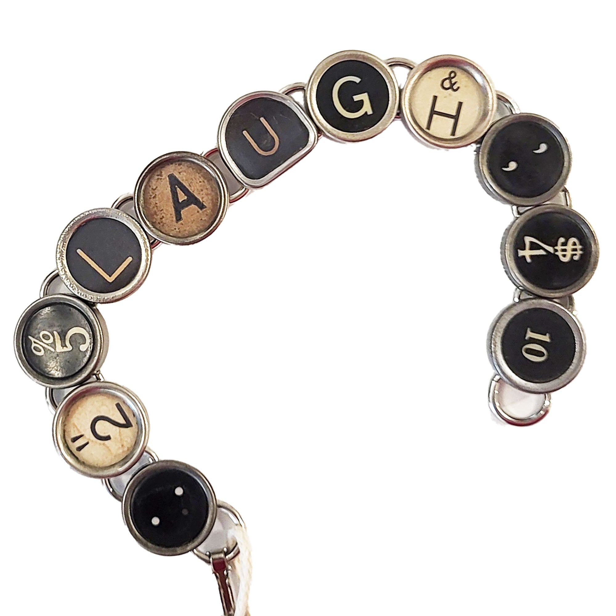 Typewriter Key Bracelet - LAUGH – Repurfect